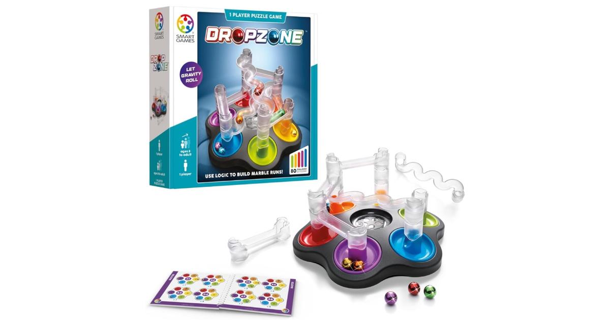 Dropzone von Smart Games: das Kugelbahn-Logikspiel